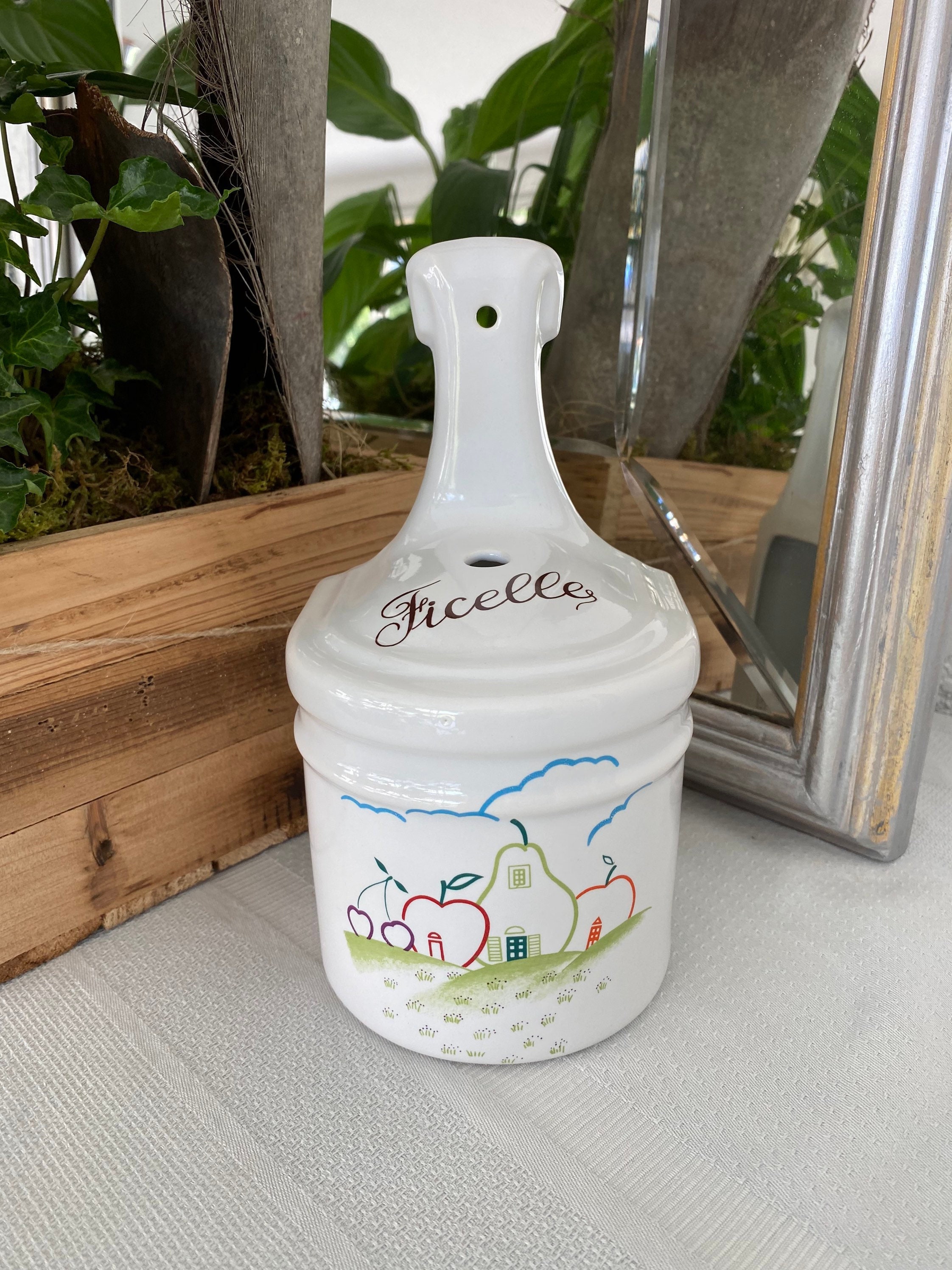 REVOL FRANCE Porcelain String Wall Dispenser French Vintage - Etsy