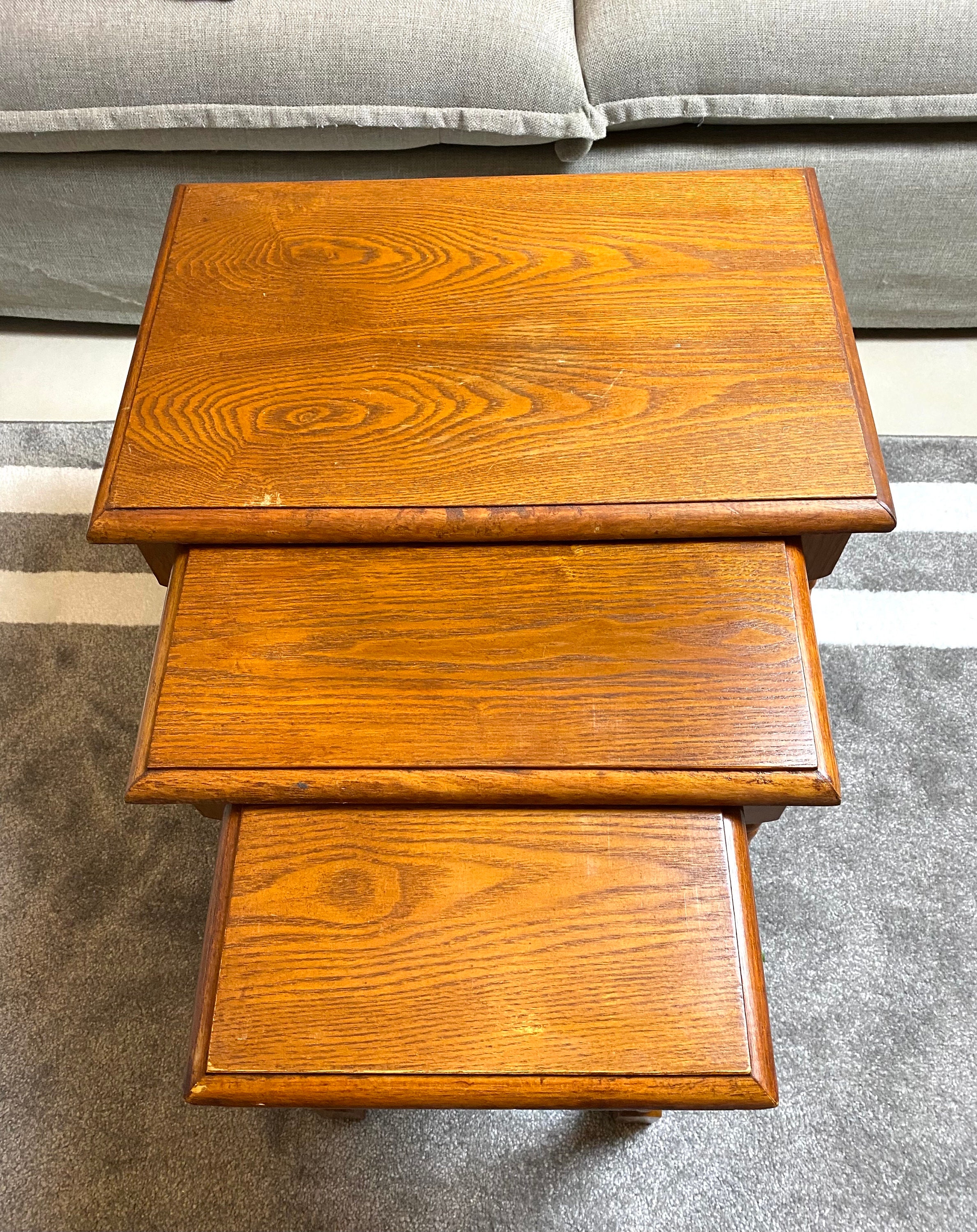 GIGOGNE TABLE French Turned Solid Chestnut, Turned Wood Saddle, Vintage ...