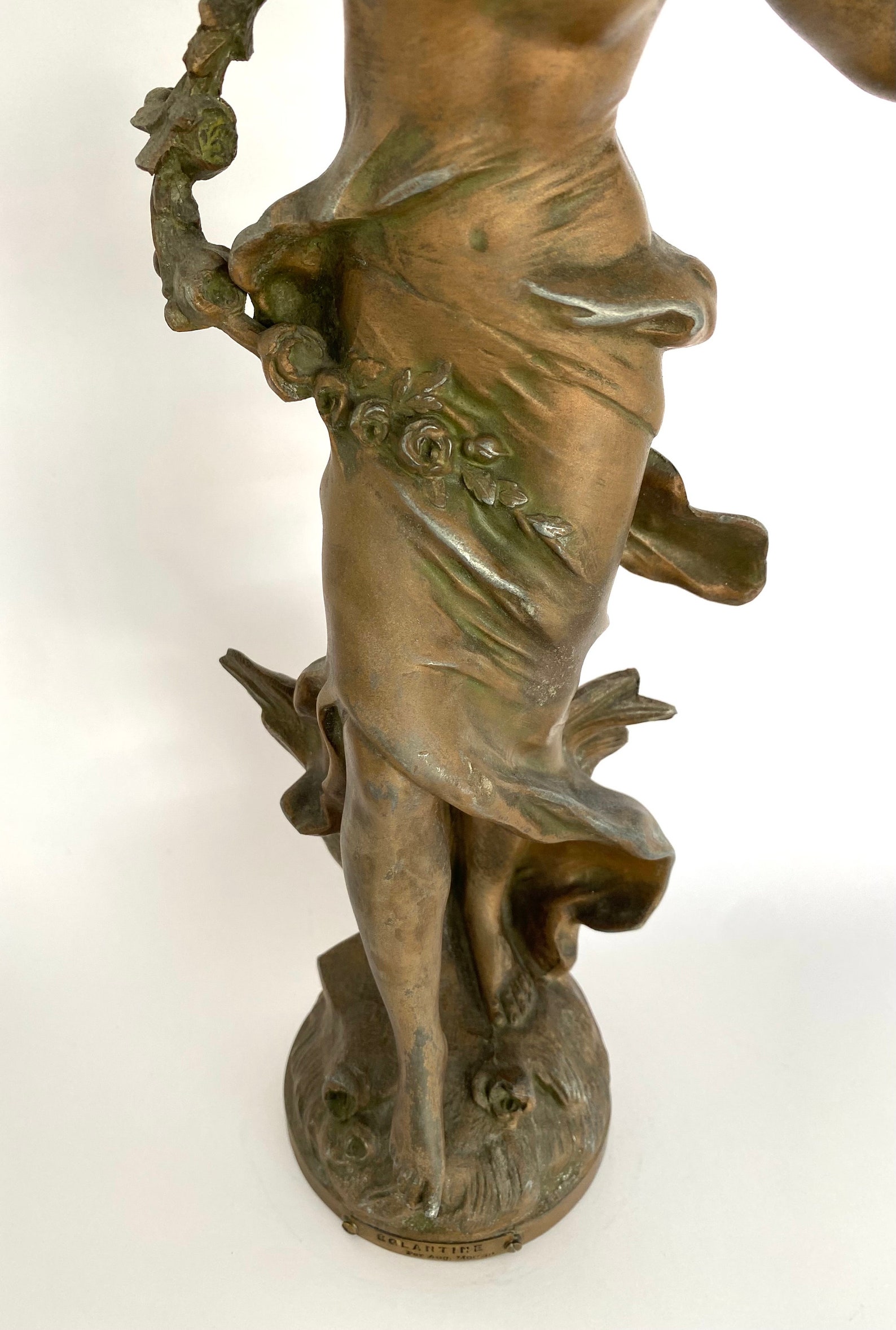 XIX th STATUE Signed Aug MOREAU Art Nouveau Statue in - Etsy