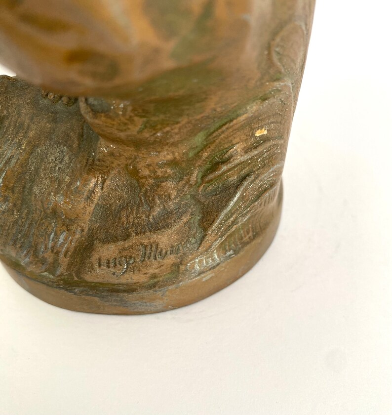 XIX th STATUE Signed Aug MOREAU Art Nouveau Statue in - Etsy