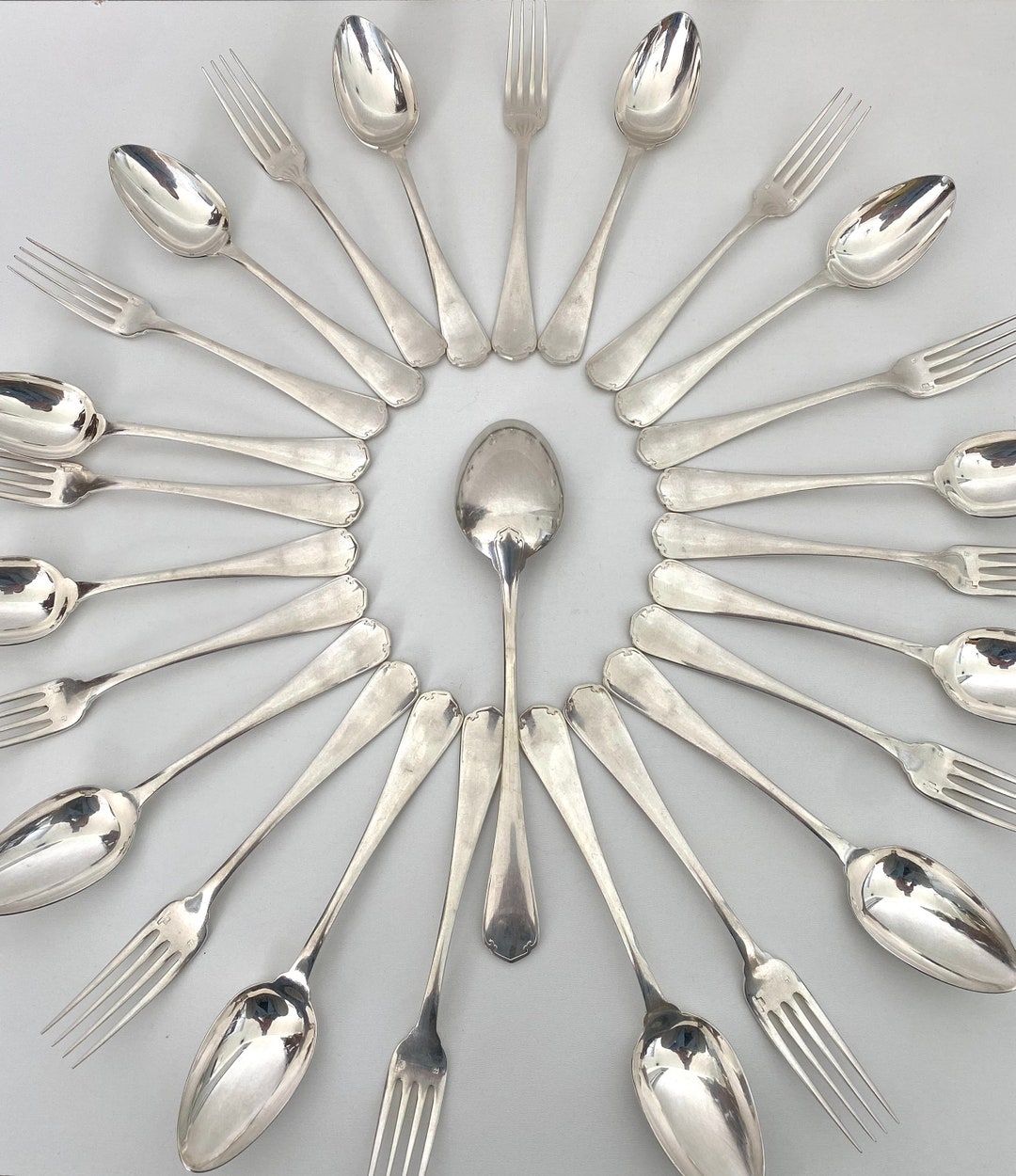 Silverware CHRISTOFLE Japanese Model, 25-piece Household Set, Antique ...