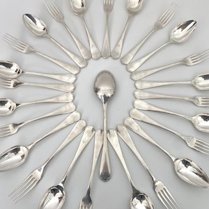 Silverware CHRISTOFLE Japanese Model, 25-piece Household Set, Antique ...