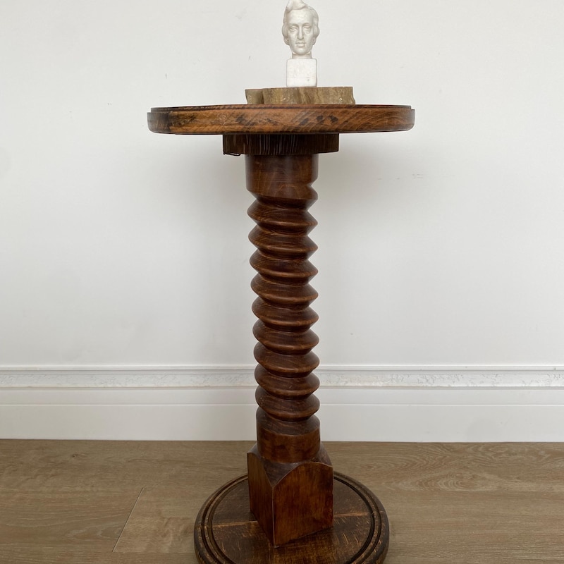 Wood Pedestal Stand - Etsy