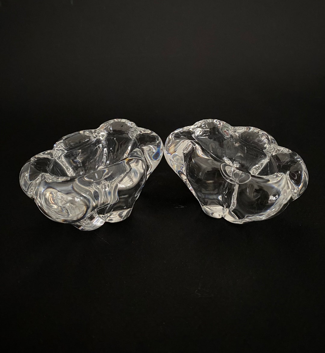DAUM FRANCE - French Luxury Glassware, Saltcellar and Pepperpot in Daum ...