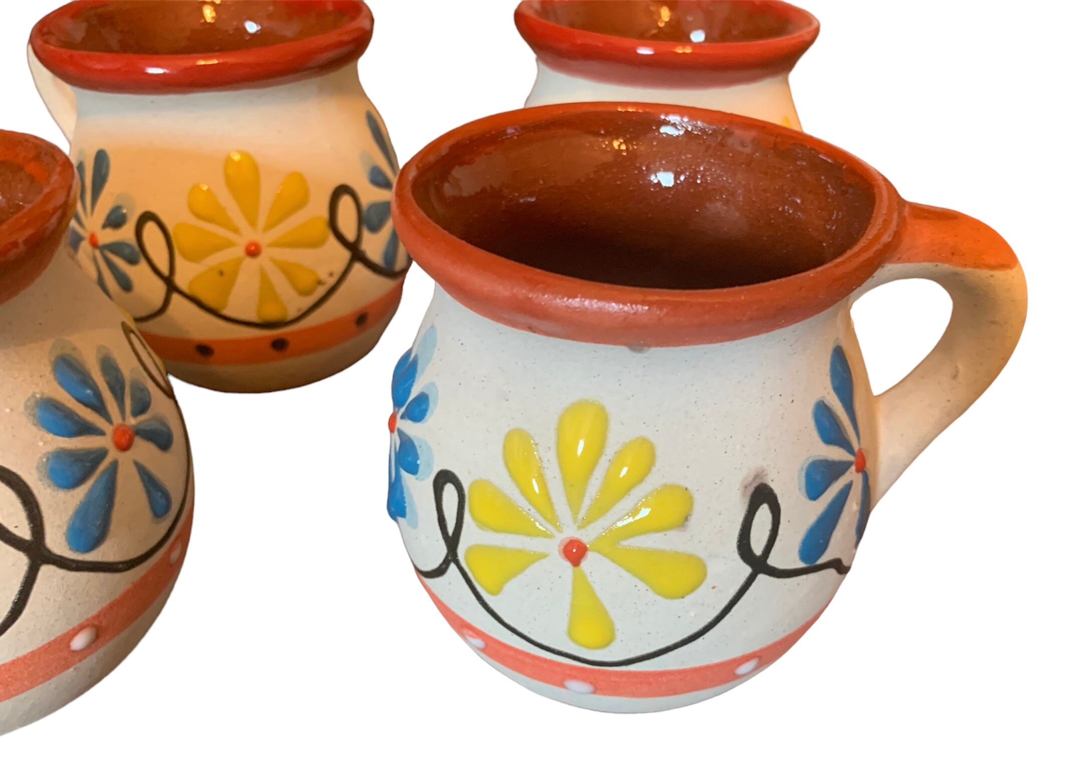 4 Pack JARRITOS Mexican Cups Mexican Tazas Handmade Mexican - Etsy