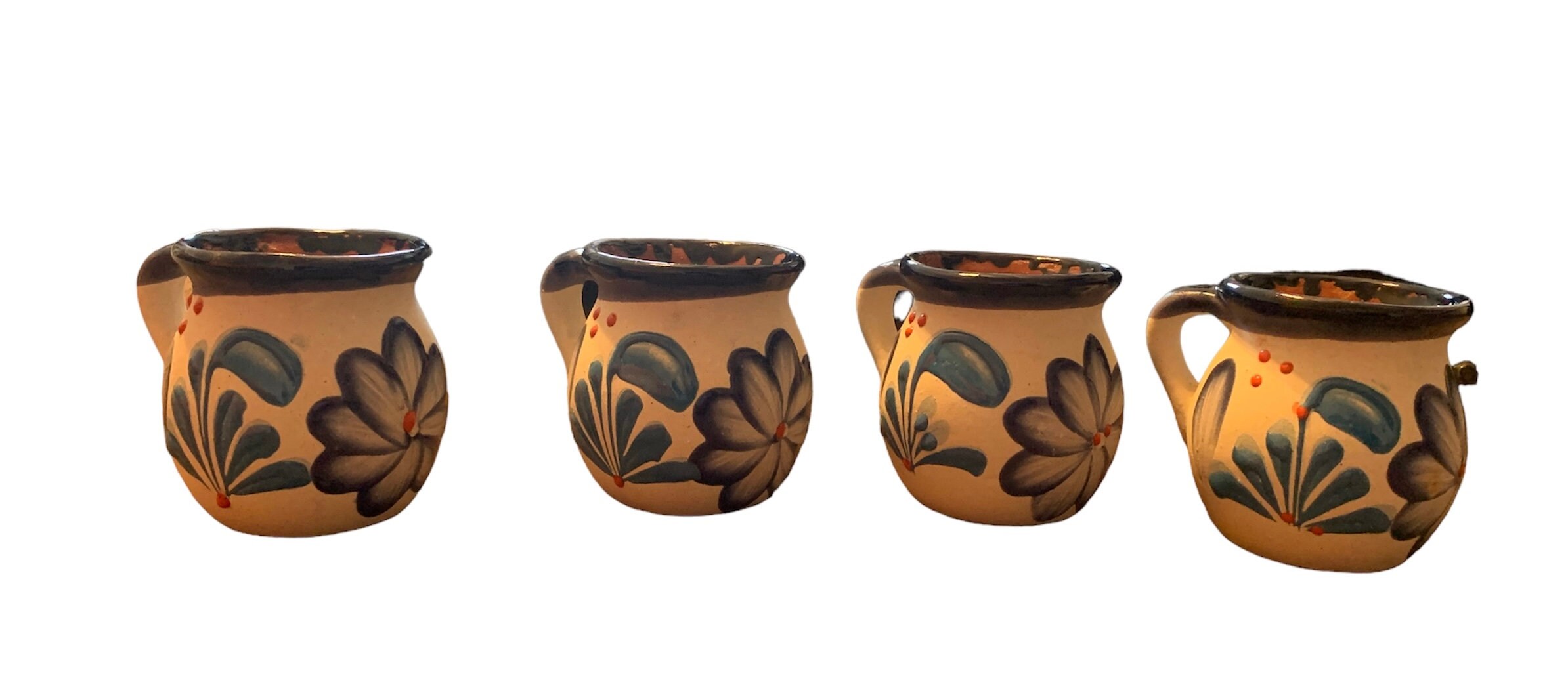 4 Pack JARRITOS Mexican Cups Mexican Tazas Handmade Mexican - Etsy