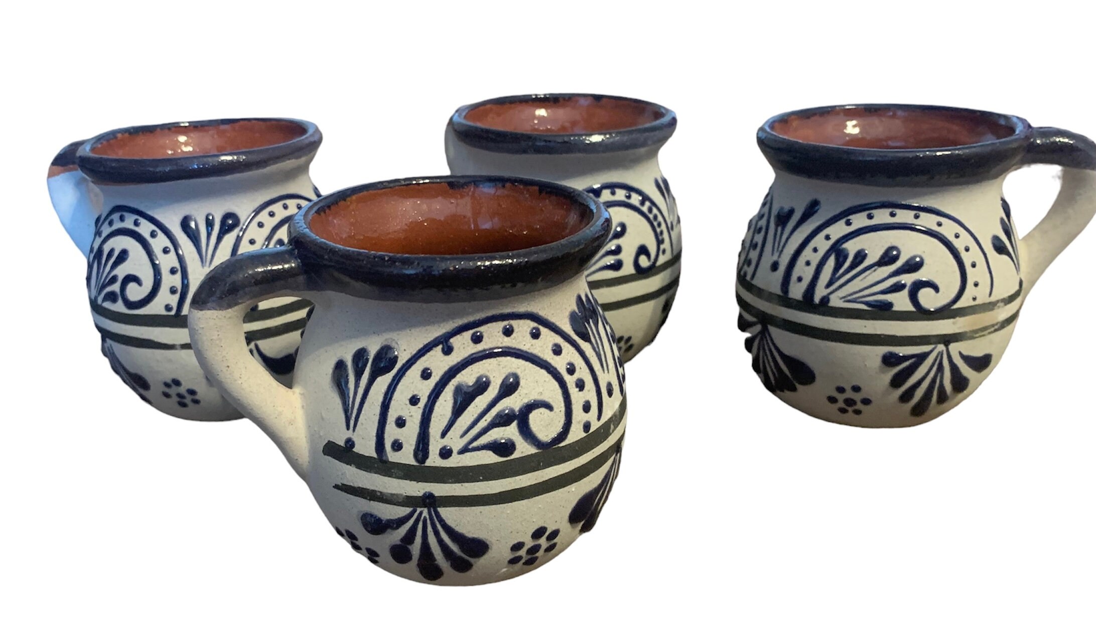 4 Pack JARRITOS Mexican Cups Mexican Tazas Handmade Mexican - Etsy