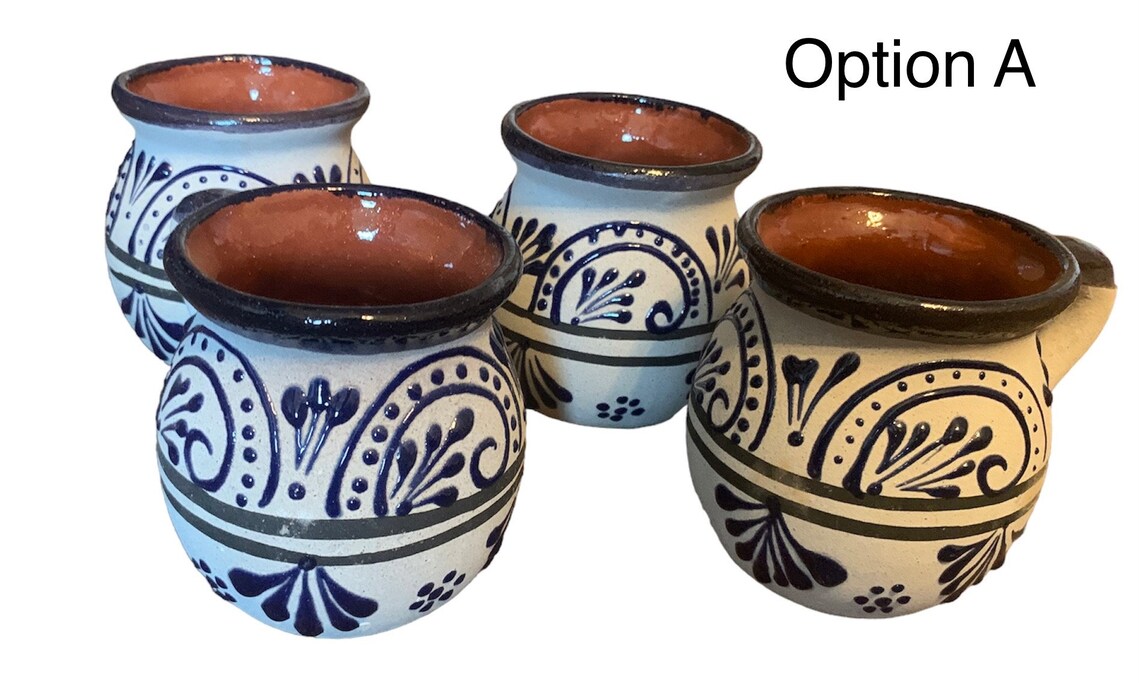 4 Pack JARRITOS Mexican Cups Mexican Tazas Handmade Mexican - Etsy