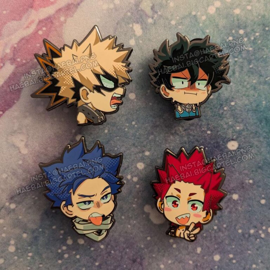 Hero Emote Enamel Pins - Etsy