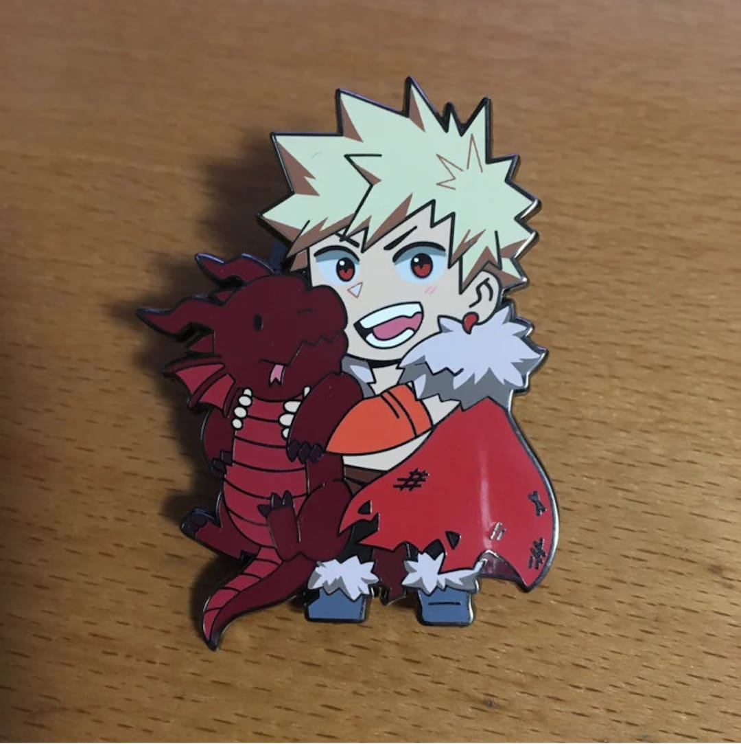 Dragon King Baku Enamel Pin - Etsy
