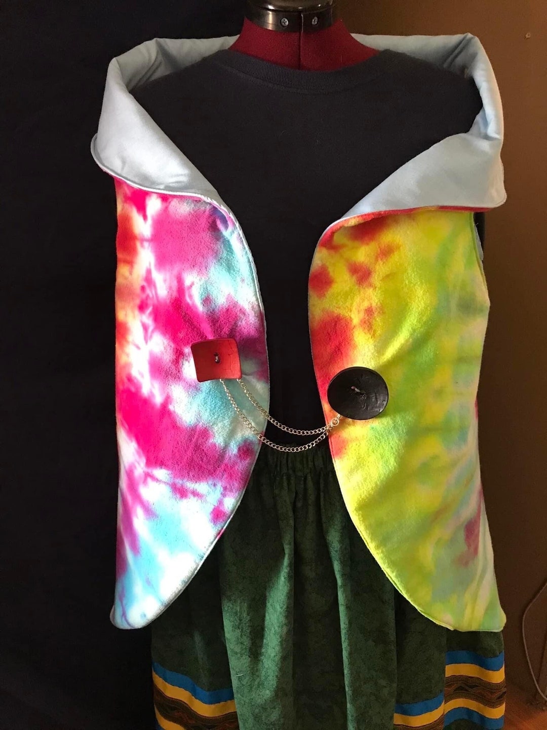 Tie Dye Circle Vest Shrug - Etsy