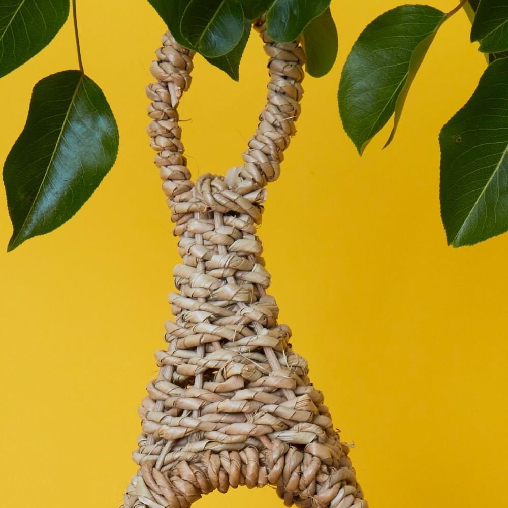 Philippines Hand Woven Natural Buri Rope Bird House Outdoor & Gardening ...