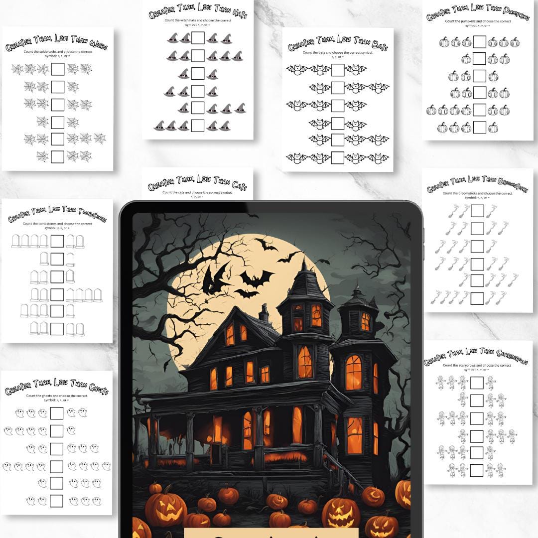 Greater Than Less Than Worksheets - Printable Math Activities for ...