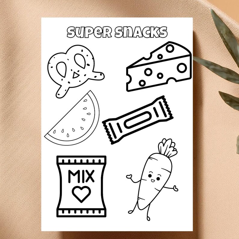 Food Group Coloring Pages for Kids, Printable Worksheets, Fun ...