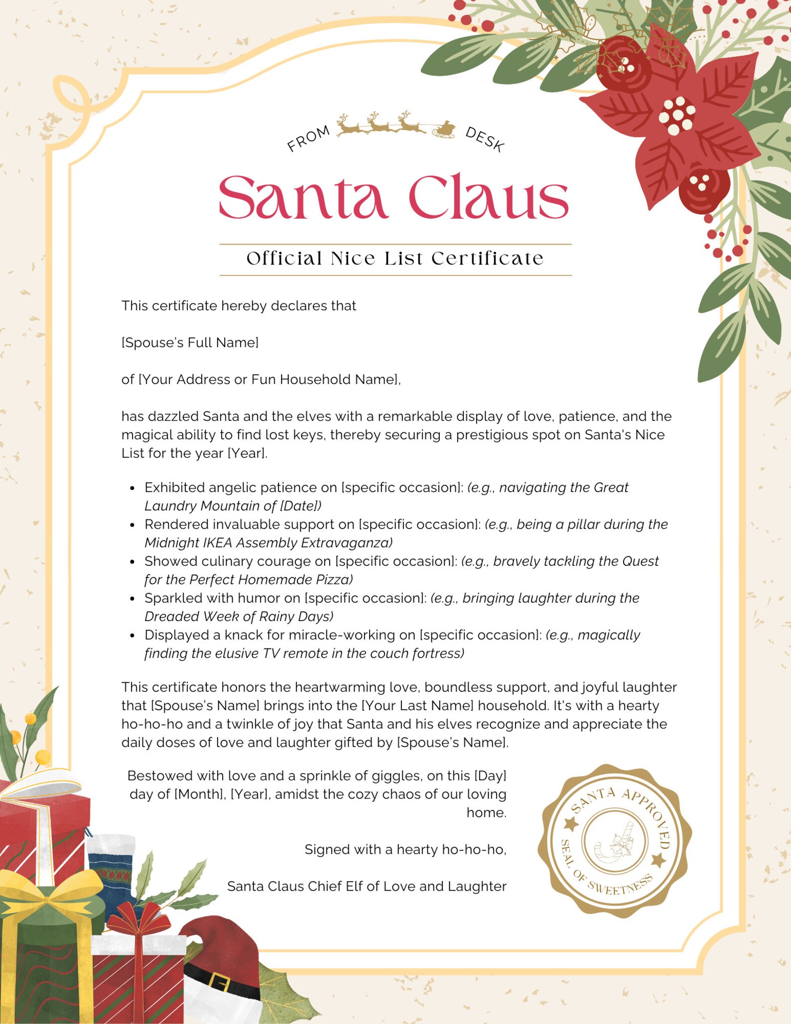 Letter From Santa Claus | Printable Pages | Christmas | North Pole Mail ...