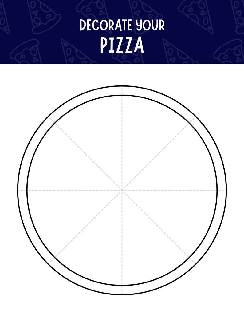 Kids Restaurant Activity Pack: Printable Menu, Pizza Decor (PDF) - Etsy