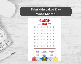 Labor Day Word Search | Puzzle - Etsy