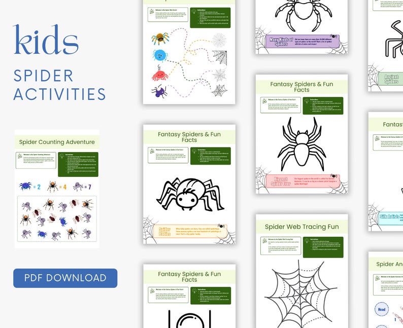 Printable Spider Activities for Preschoolers| Preschool Printables ...
