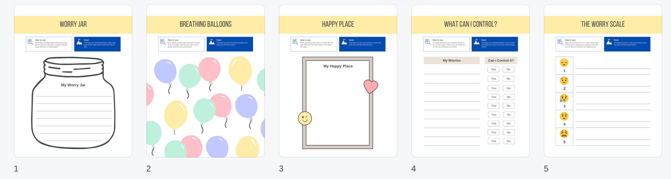 Chill Out Let Go of Worry Activities for Kids Kids Empowerment ...