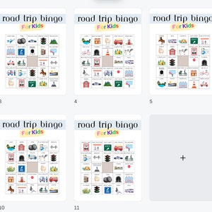 Printable Road Trip Bingo | Kids Road Trip Games Printable | Printable ...