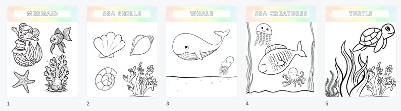 Ocean Themed Under the Sea Coloring Pages Mermaid Ocean Coloring Pages ...