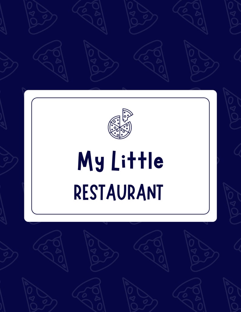 Restaurant Menu for Kids | Activity Sheet for Kids | Personalized Pizza ...