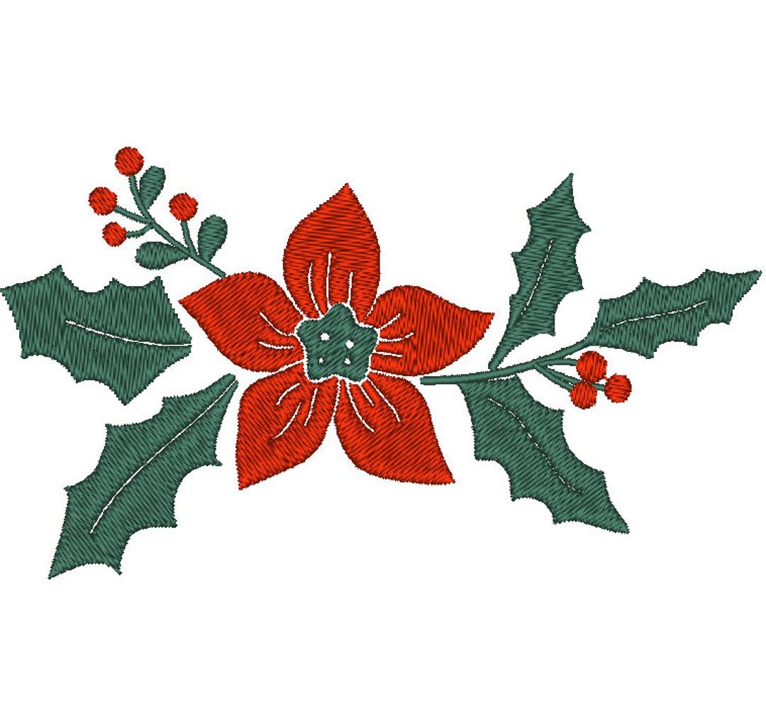 Mistletoe Embroidery Design Brother Embroidery Design Christmas ...