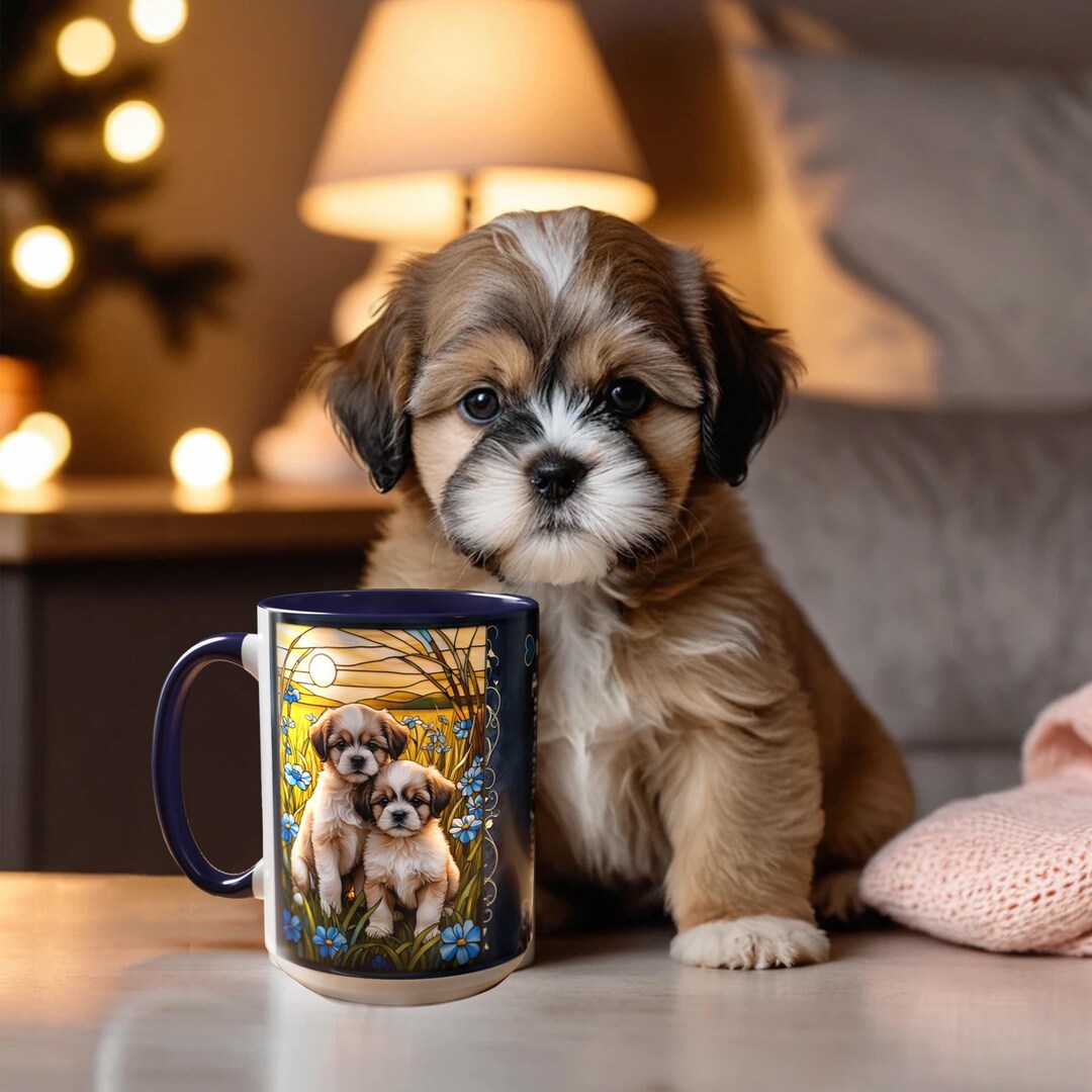 Fur - Ever Yours - Shih Tzu Puppy Mug , Coffee Mug, Valentines Gift ...