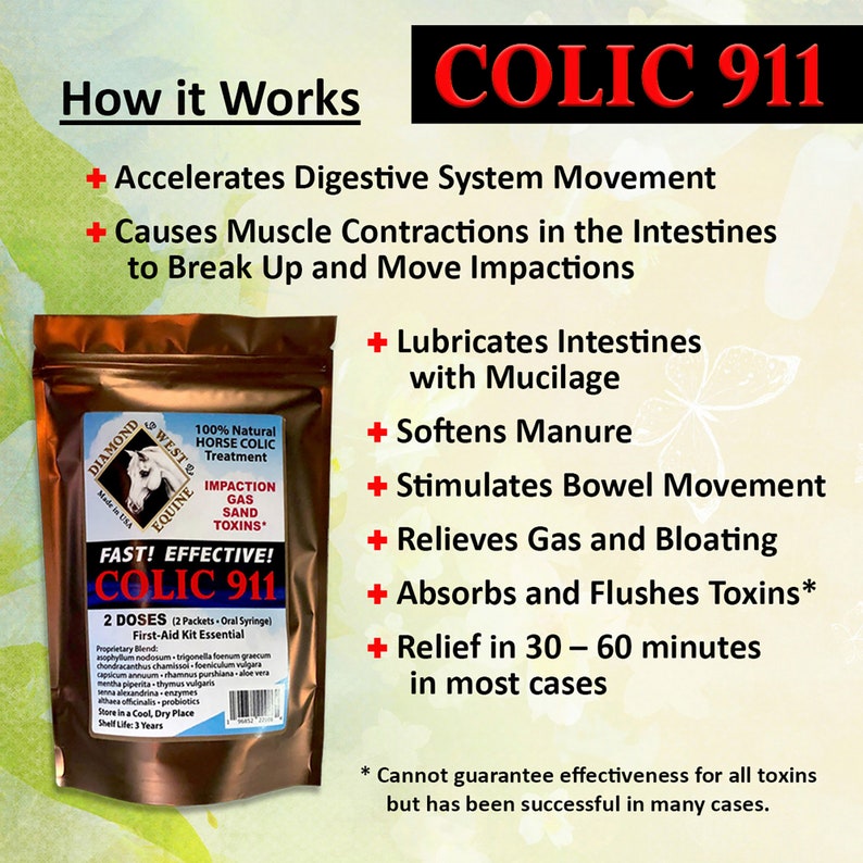 CURE HORSE COLIC in 30-60 Minutes!* Revolutionary, Fast-acting Formula ...