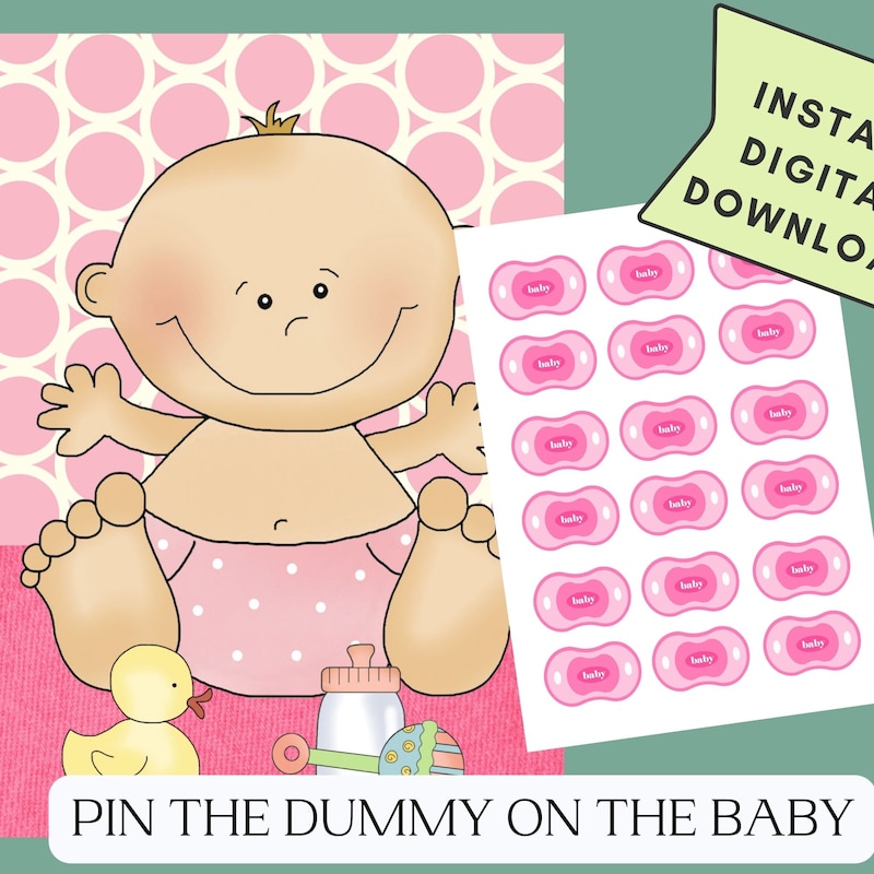 Pink Pacifier - Etsy