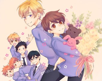 Ouran Host Club as Fantasy Characters 4x6 Art Prints - Etsy