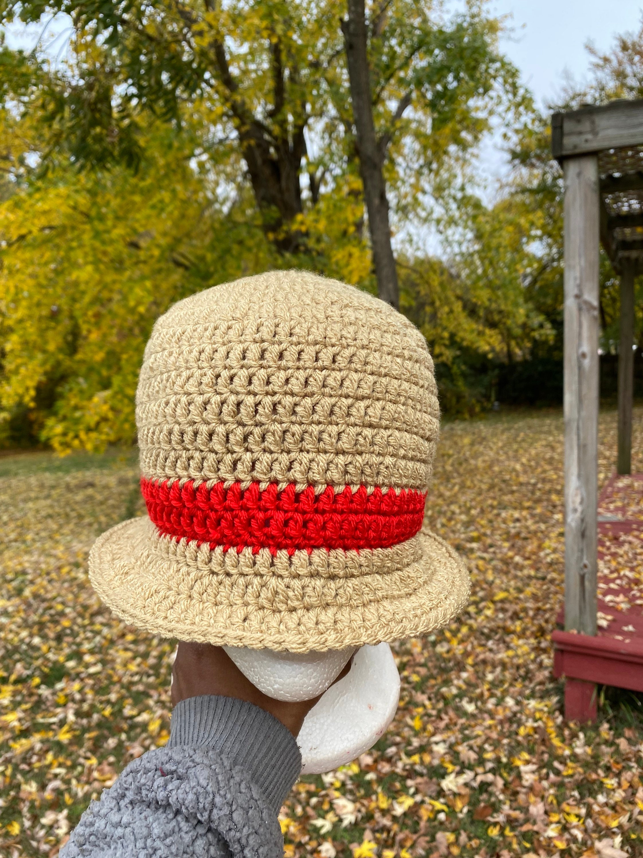 Luffy Crochet Hat One Piece - Etsy