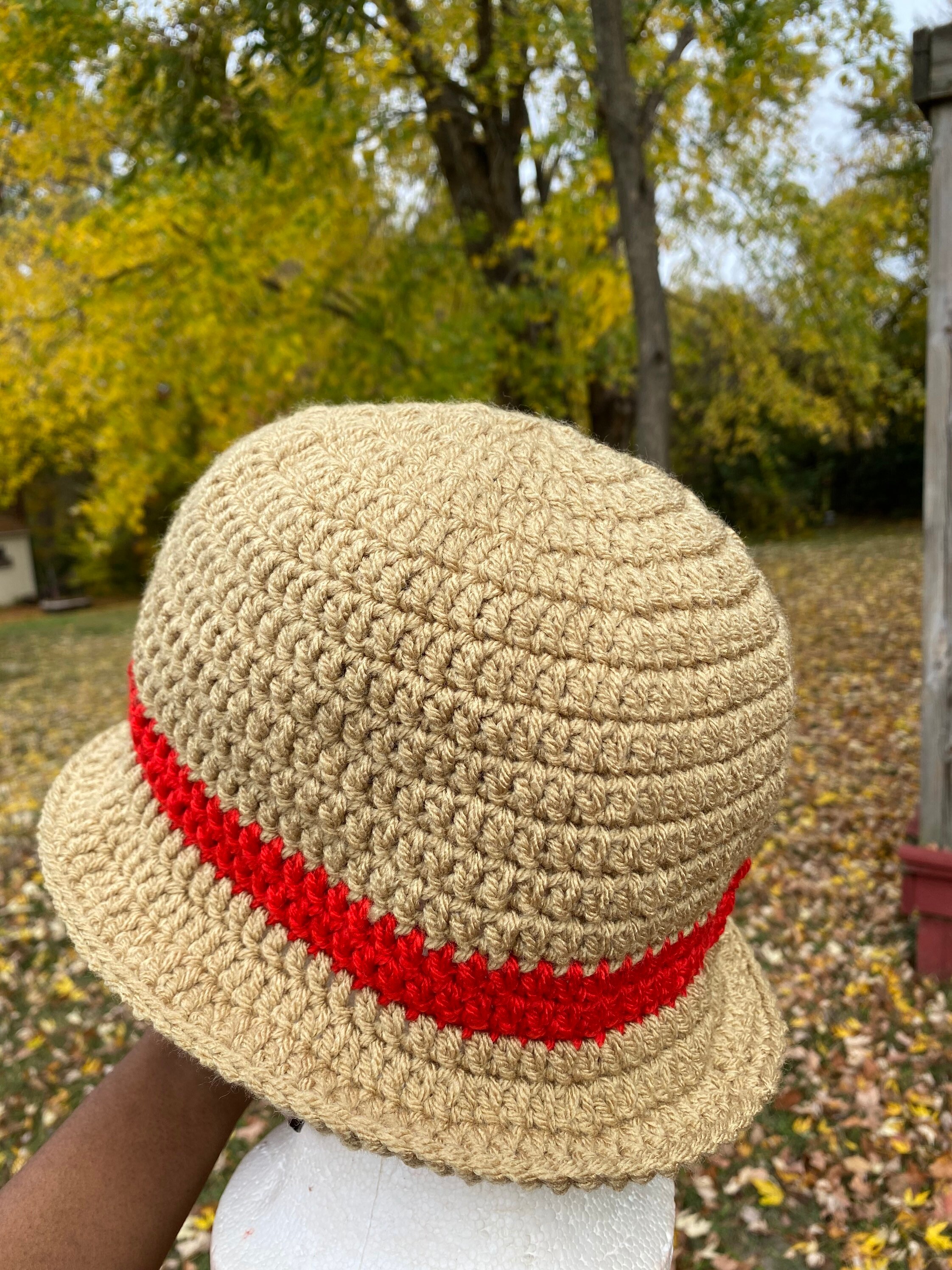 Luffy Crochet Hat One Piece - Etsy