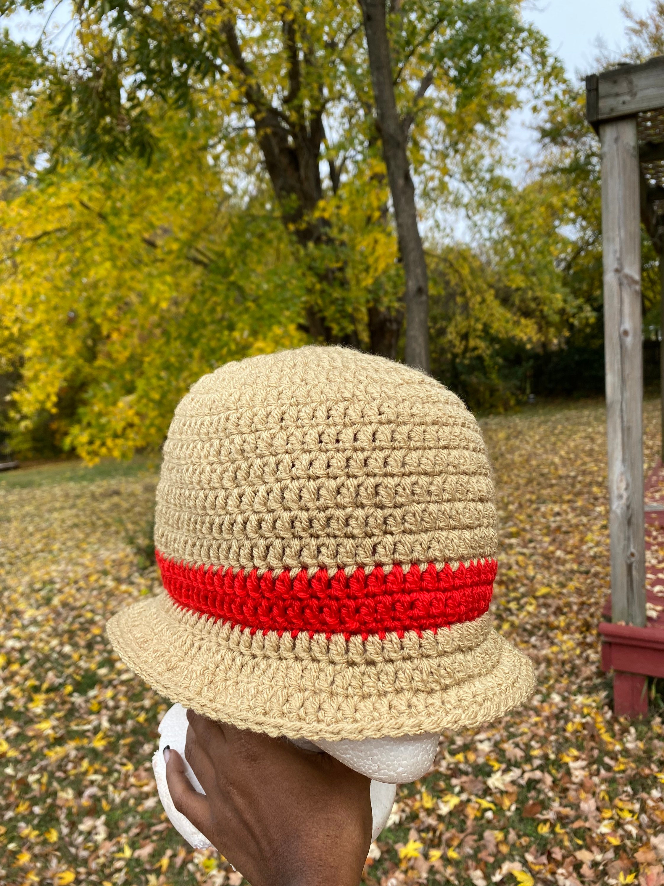 Luffy Crochet Hat One Piece - Etsy