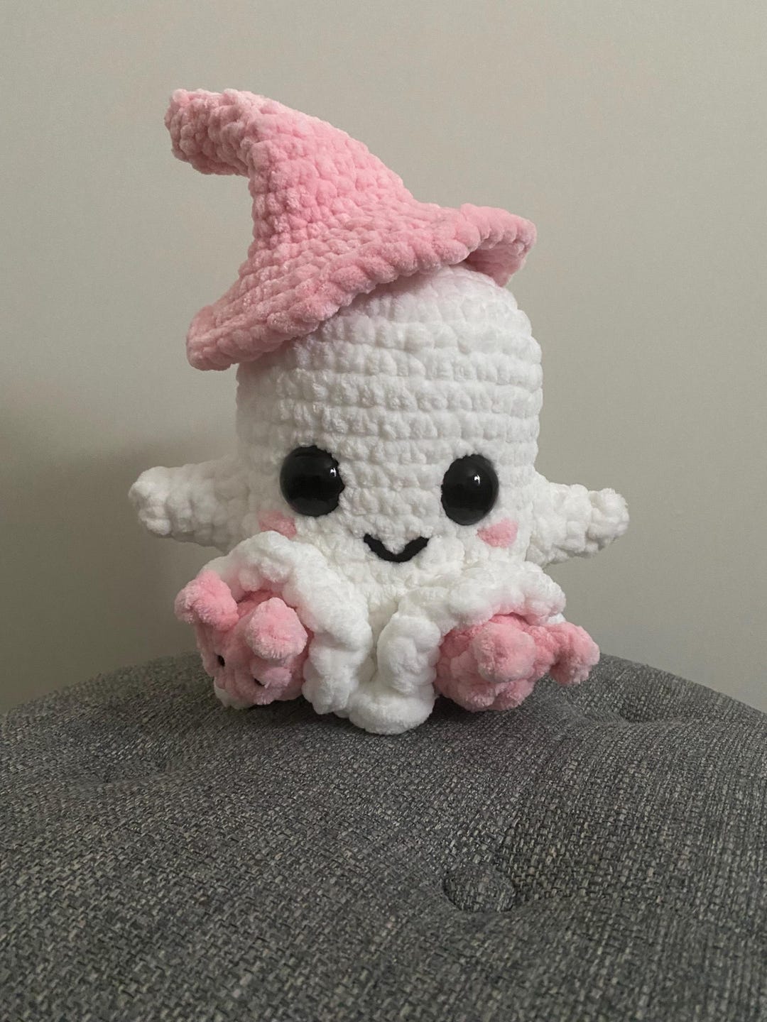 Ghost Plushie | Ghost With Bunny Slippers | Boo Basket Gift | Halloween ...