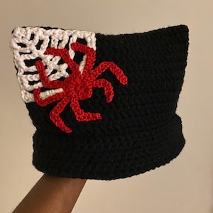 Spider Web Cat Ear Beanie | Spider Web Beanie | Miles X Spiderman ...
