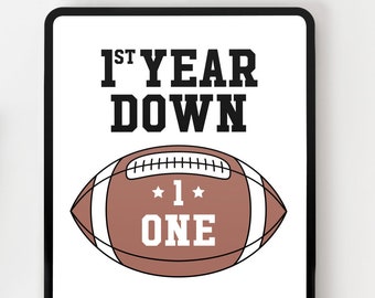 First Year Down Svg | Etsy