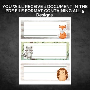 Woodland Theme Name Tags, Preschool Classroom Decor, Daycare Name ...