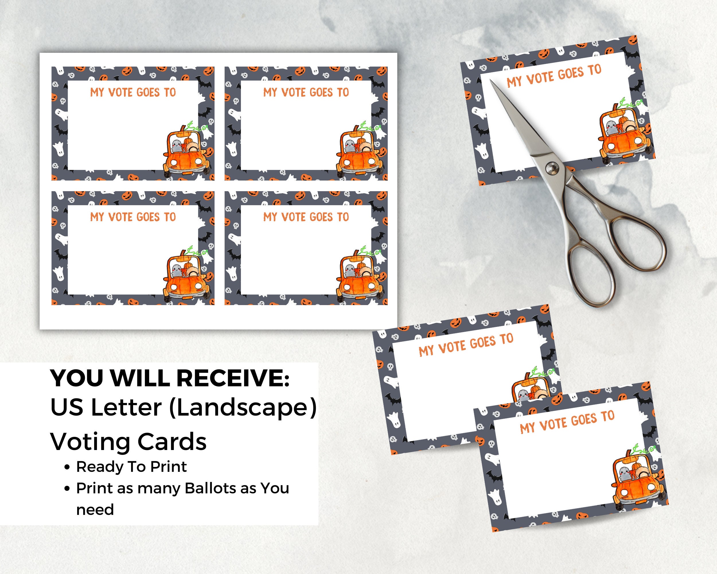 Trunk or Treat Voting Bundle, Halloween Contest , Elementary Preschool ...