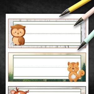 Woodland Theme Name Tags, Preschool Classroom Decor, Daycare Name ...
