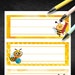 Bee Theme Name Tag Designs, Bee Classroom Decor, Desk Name Tags ...