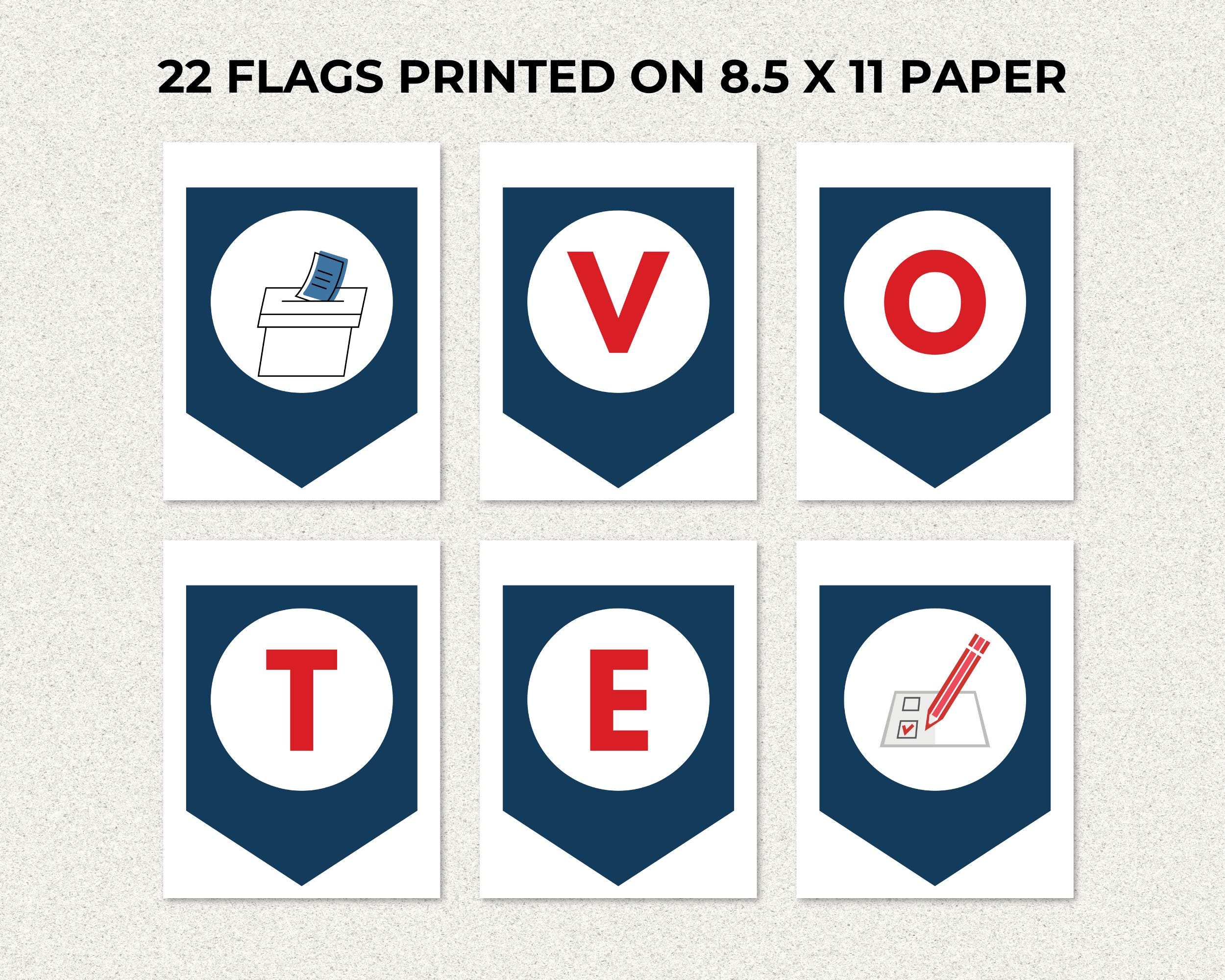 Election Bulletin Board Banner, 2024 Election, Vote Party Decor ...