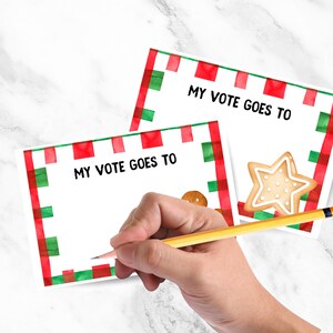 Cookie Contest Voting Ballots and Awards , Cookie Exchange, Holiday ...
