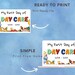 My First Day of Day Care Sign, 2024-2025 Back to School Printable, Easy ...