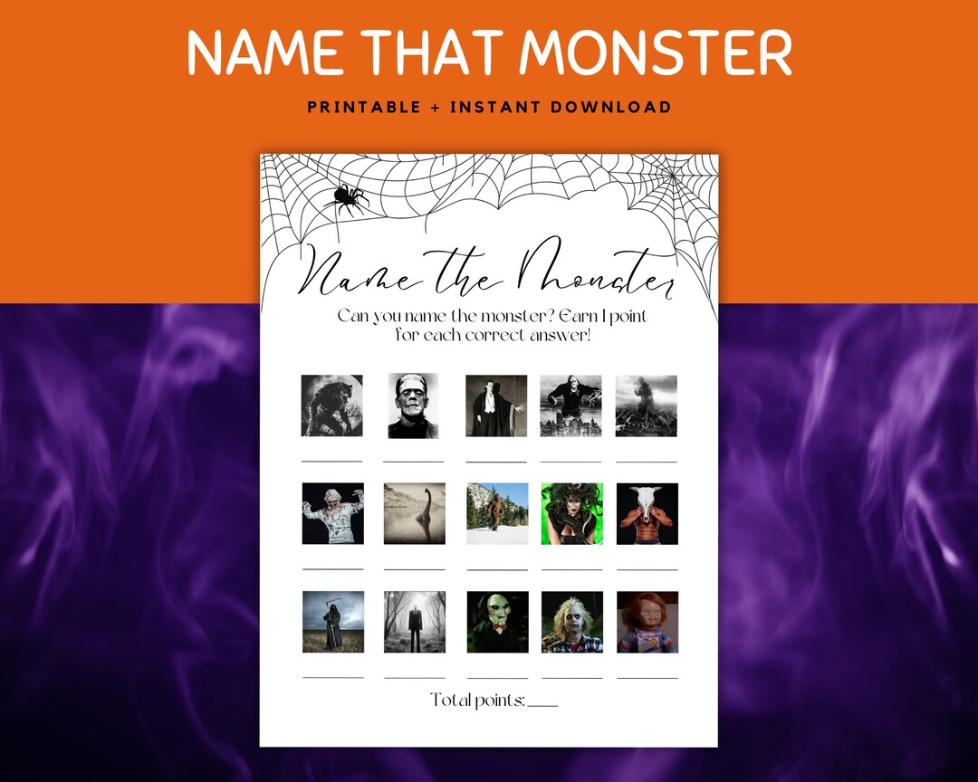 Halloween Game Name That Monster Halloween Trivia Download Office ...
