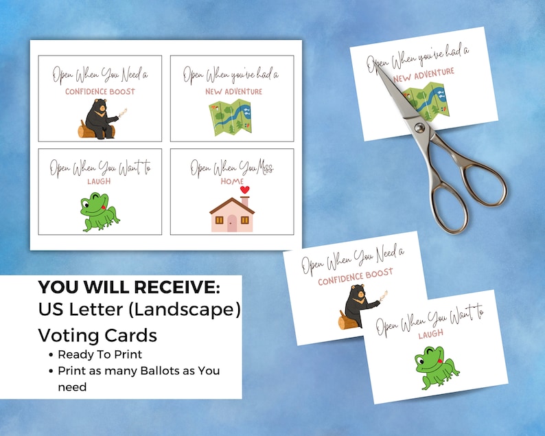 Open When Envelope Labels for Friends Instant Download, 21 Open When ...
