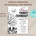 Family Cookout Invitation Template, Customizable Family Event Flyer ...