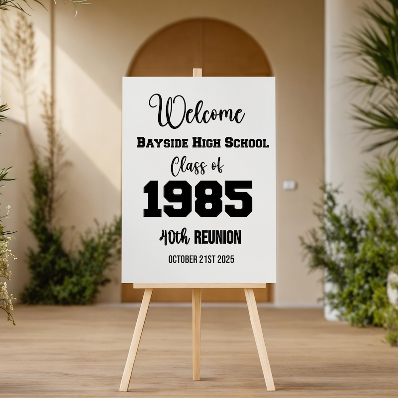 Class Reunion Welcome Sign - Etsy