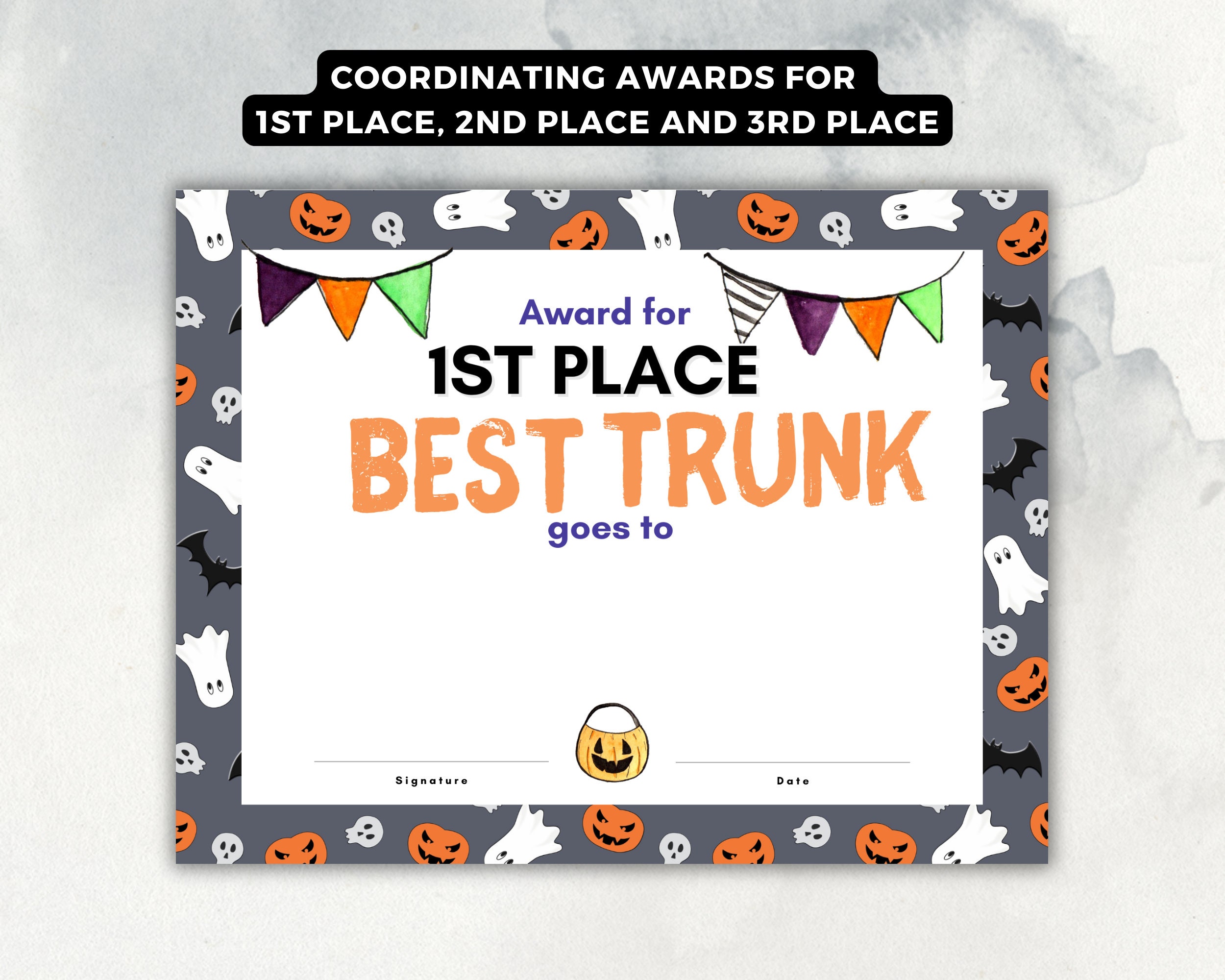 Trunk or Treat Voting Bundle, Halloween Contest , Elementary Preschool ...