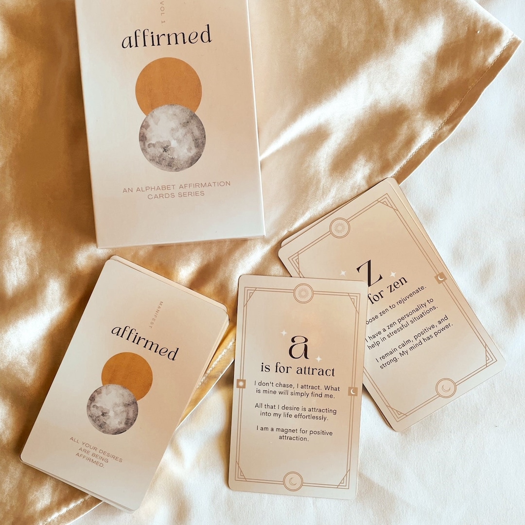 Affirmation Cards Daily (25 Alphabet Deck) | Self-love, Confidence ...